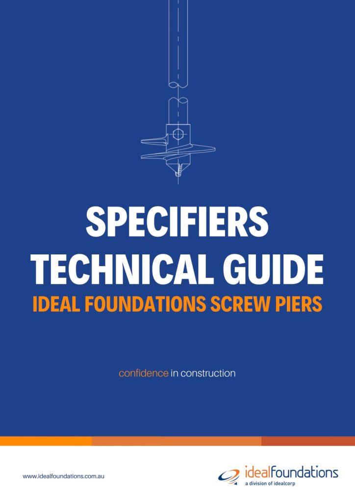 Screw Pier Technical Information - Ideal Foundations