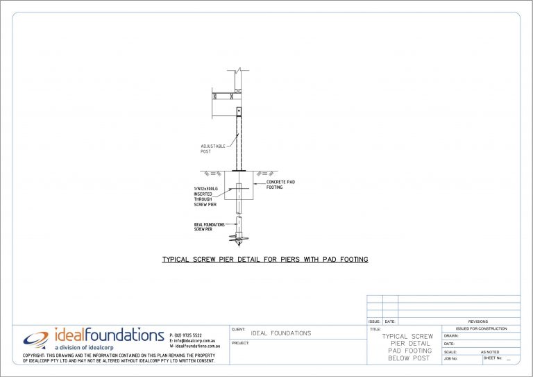 Screw Pier Technical Information - Ideal Foundations