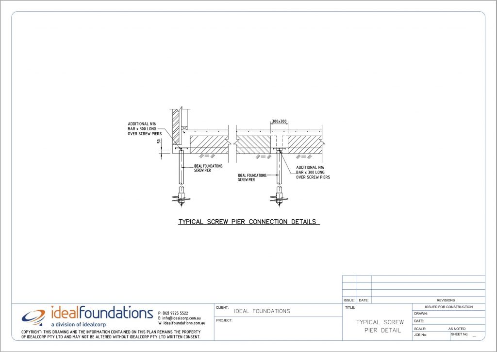 Screw Pier Technical Information - Ideal Foundations