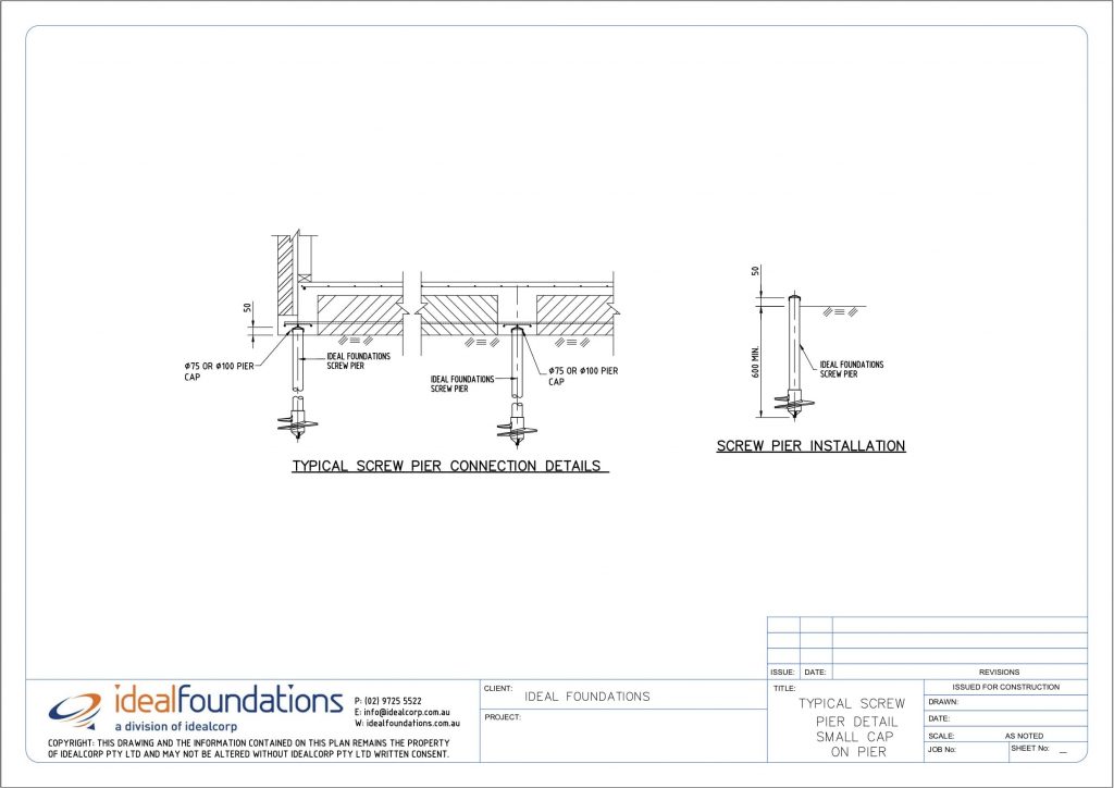Screw Pier Technical Information - Ideal Foundations