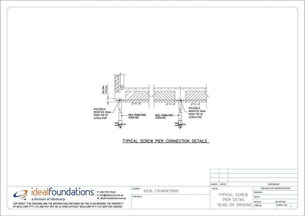 Screw Pier Technical Information - Ideal Foundations