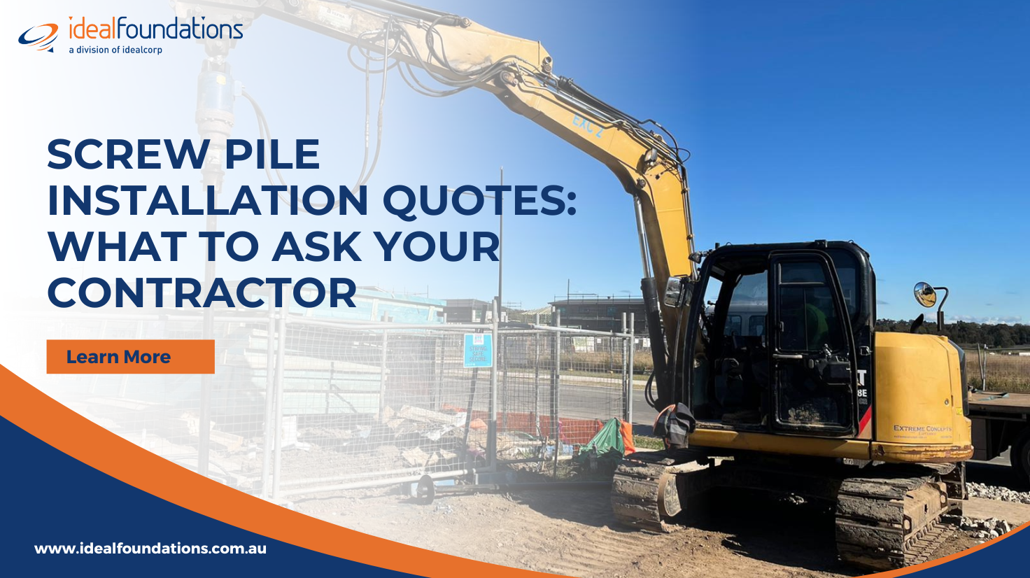 Screw Pile Installation Quotes: What to Ask Your Contractor - Ideal ...