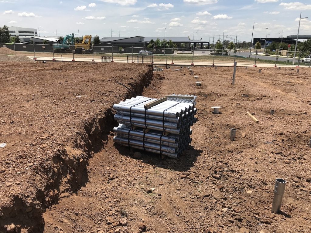 during installation of ideal screw piers - Ideal Corp